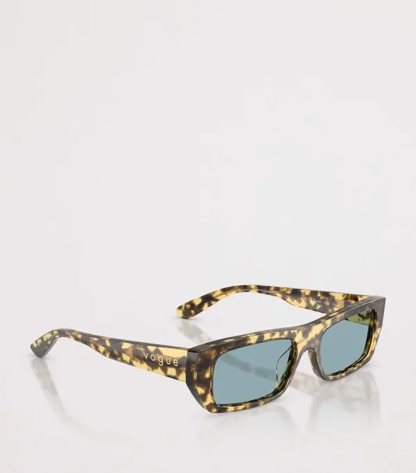 VOGUE Rectangular Tortoiseshell Sunglasses - Brown