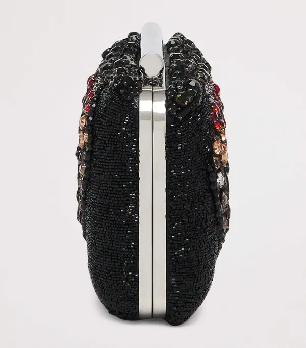 Alexander McQueen Embellished T-bar Box Clutch