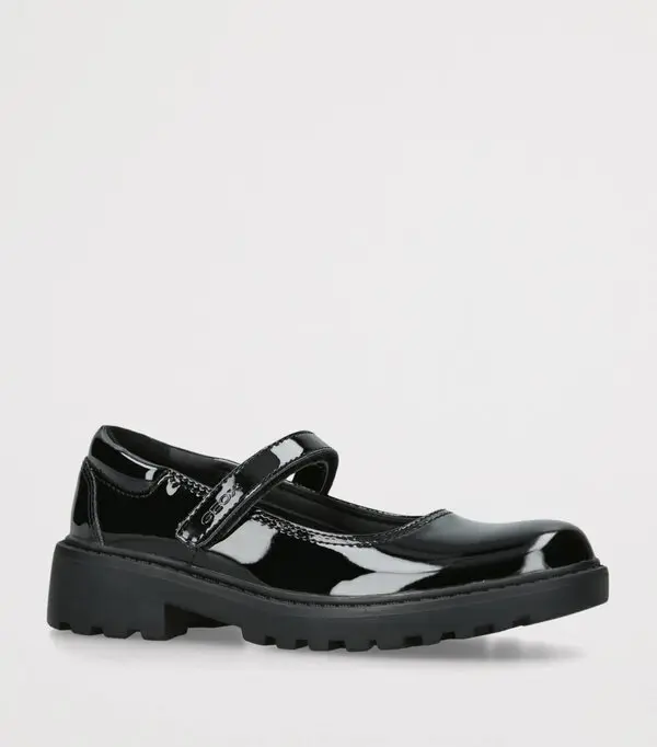 Geox Faux Leather Mary Jane Shoes