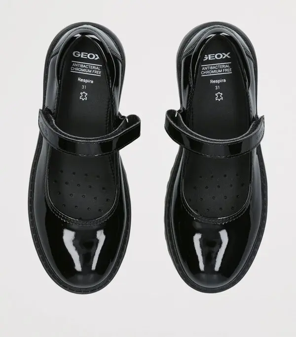 Geox Faux Leather Mary Jane Shoes