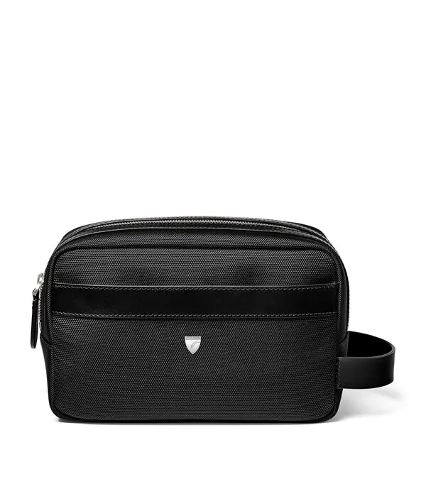 ASPINAL OF LONDON Logo-detail Wash Bag - Black