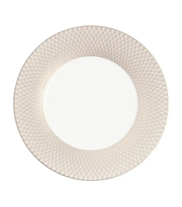 Christofle Porcelain Malmaison Platinum Impériale Underplate - Silver