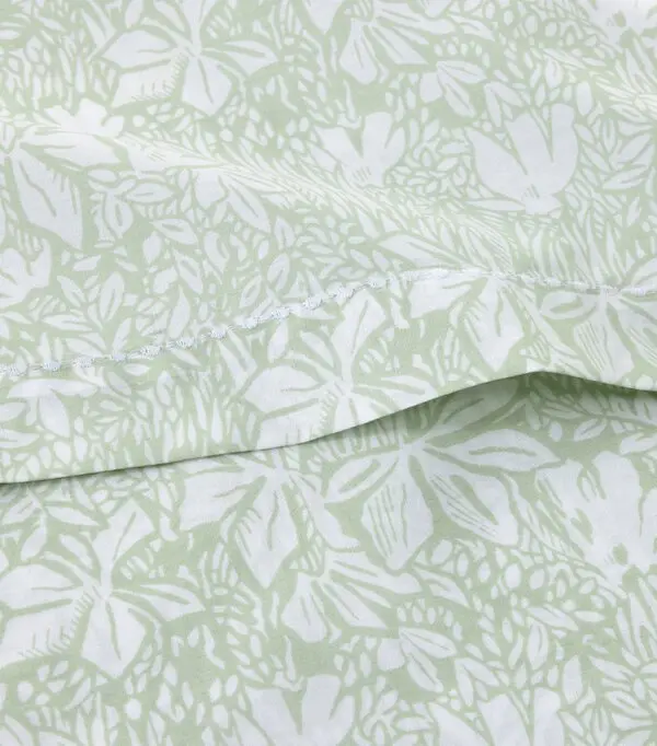YVES DELORME Capri Amande Flat Sheet - Green