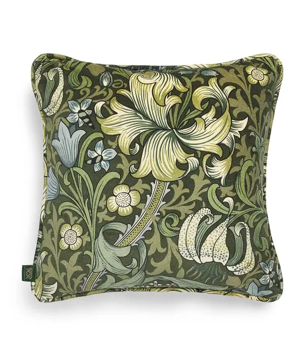 HOUSE OF HACKNEY Velvet Golden Lily Cushion - Green