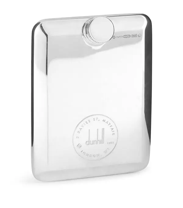 Dunhill Slim Pocket Flask - Silver