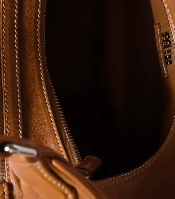 Miu Miu Nappa Leather Top-handle Pocket Bag - Brown