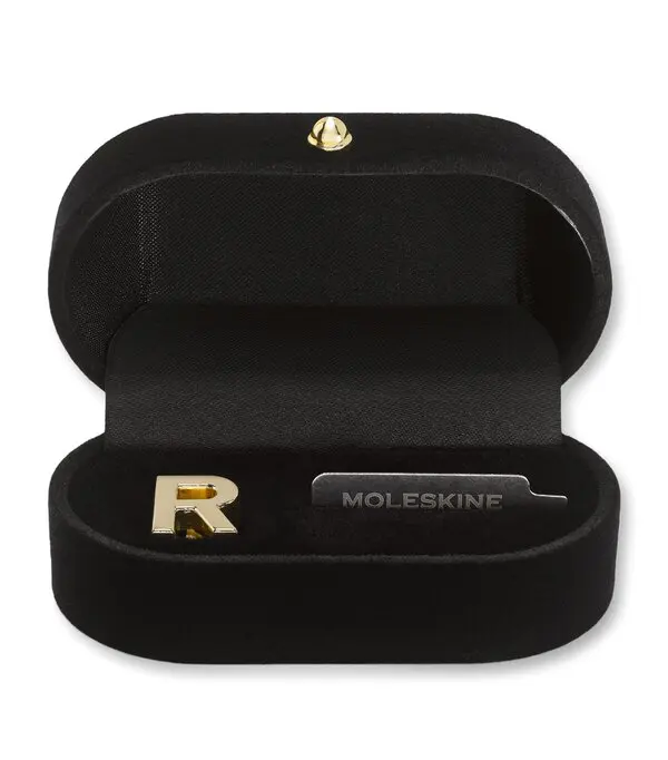 MOLESKINE Plated R Notebook Charm - Gold