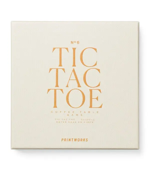 PRINTWORKS Classic Tic Tac Toe Set - Neutral