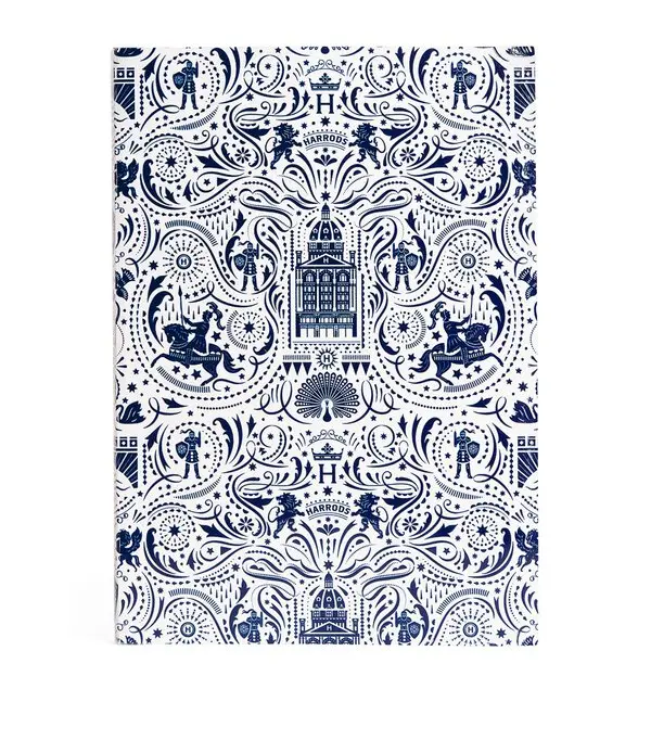 Harrods Knights Of Brompton Notebook - Navy