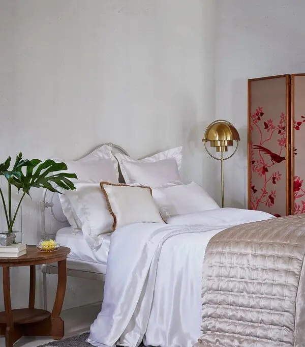 Gingerlily Silk Oxford Pillowcase - White