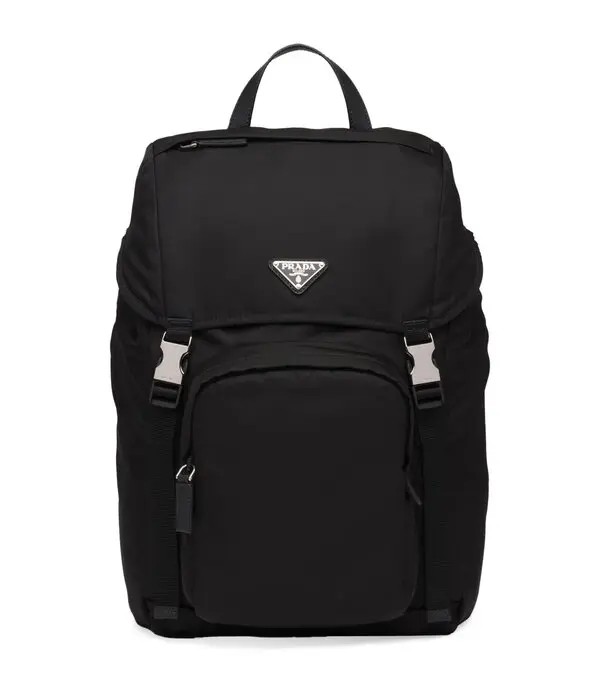 Prada Re-nylon Backpack - Black