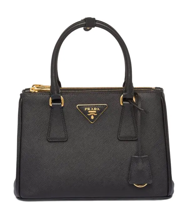 Prada Saffiano Leather Galleria Top-handle Bag - Black