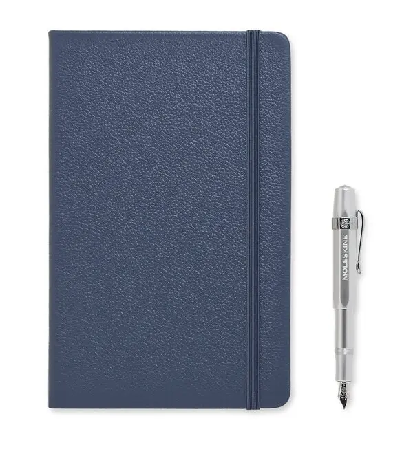MOLESKINE Le Duo Ecriture Fountain Pen And Notebook Set - Silver
