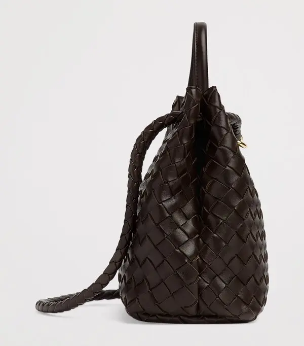 Bottega Veneta Leather Andiamo Top-handle Bag - Grey