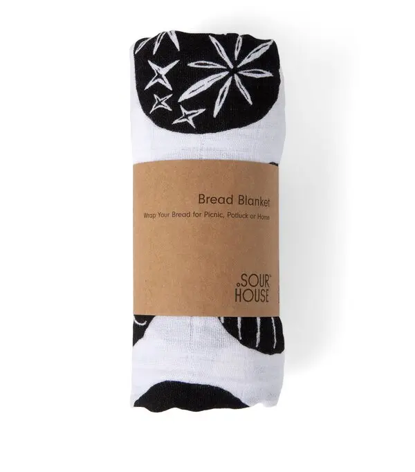 SOURHOUSE Cotton Bread Blanket - Black