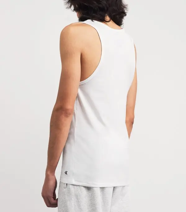 Calvin Klein Stretch Cotton-blend Sleeveless Shirts