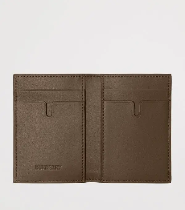 Burberry Check Folding Card Holder - Beige