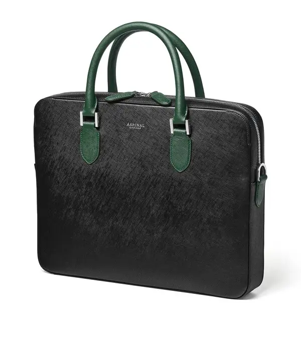 ASPINAL OF LONDON Slim Leather Briefcase