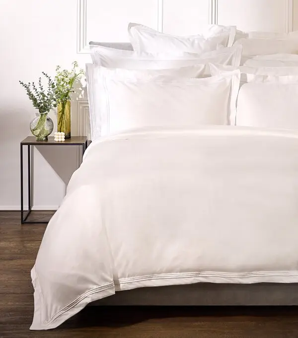 Harrods Richmond Super King Fitted Sheet - White