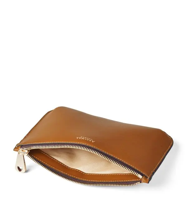 ASPINAL OF LONDON Medium Leather Ella Pouch - Brown