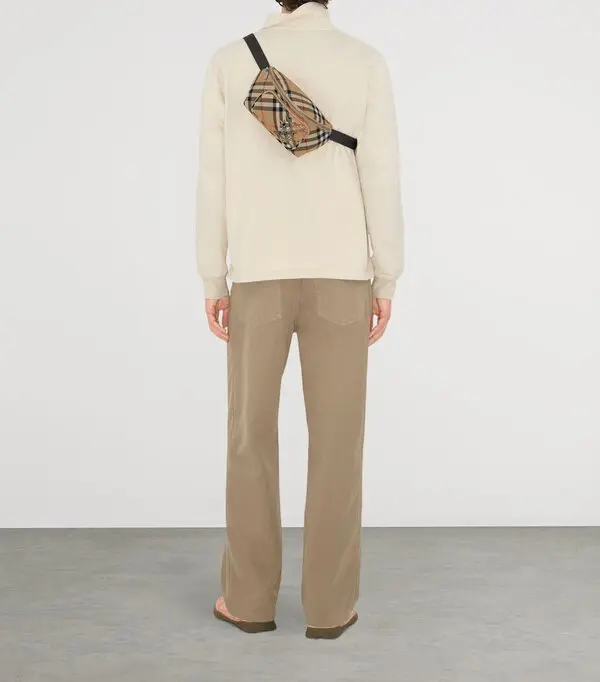 Burberry Check Belt Bag - Beige