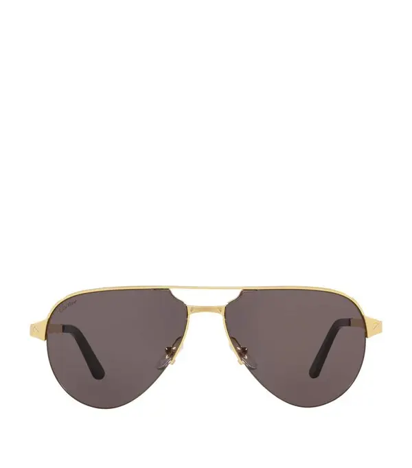 Cartier Metal Aviator Sunglasses - Gold