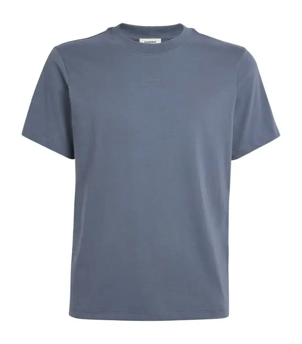 Sandro Organic Cotton Logo T-shirt - Black