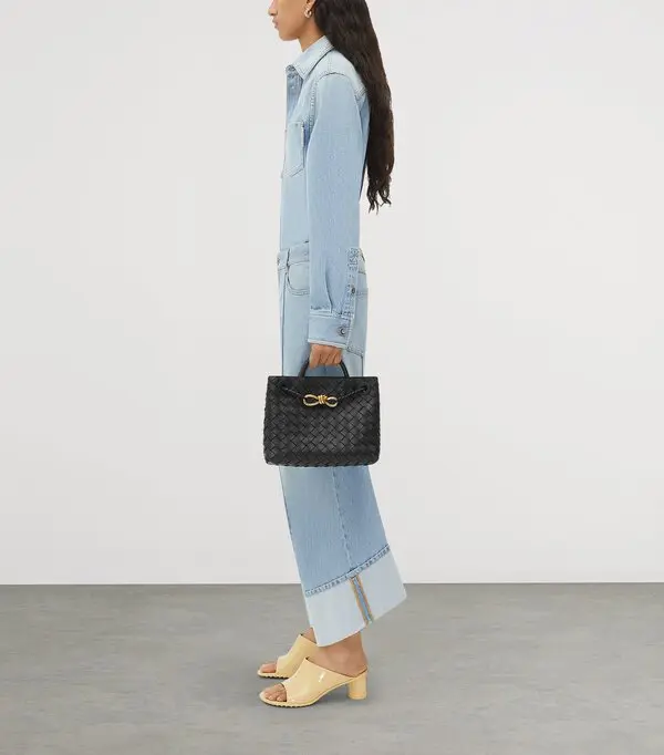 Bottega Veneta Small Andiamo Top-handle Bag - Grey