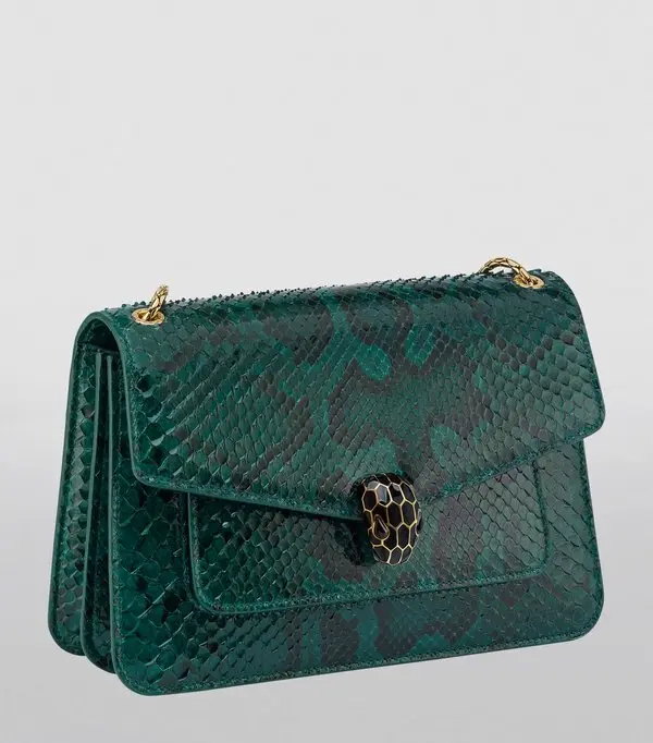BVLGARI Python Leather Serpenti Forever Shoulder Bag