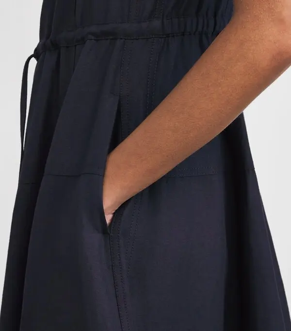 ME+EM Drawstring Shirt Midi Dress