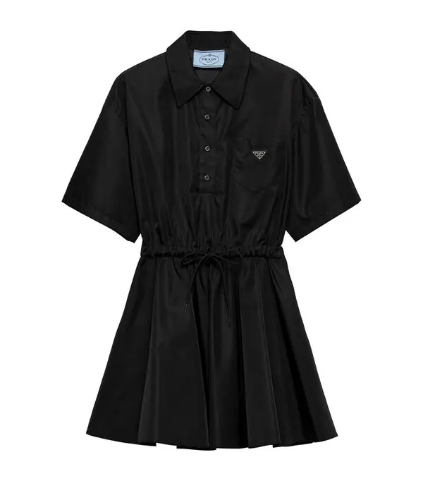 Prada Re-nylon Mini Dress - Black