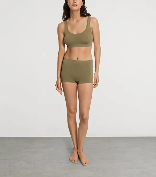 Hanro Touch Feeling Crop Top - Green
