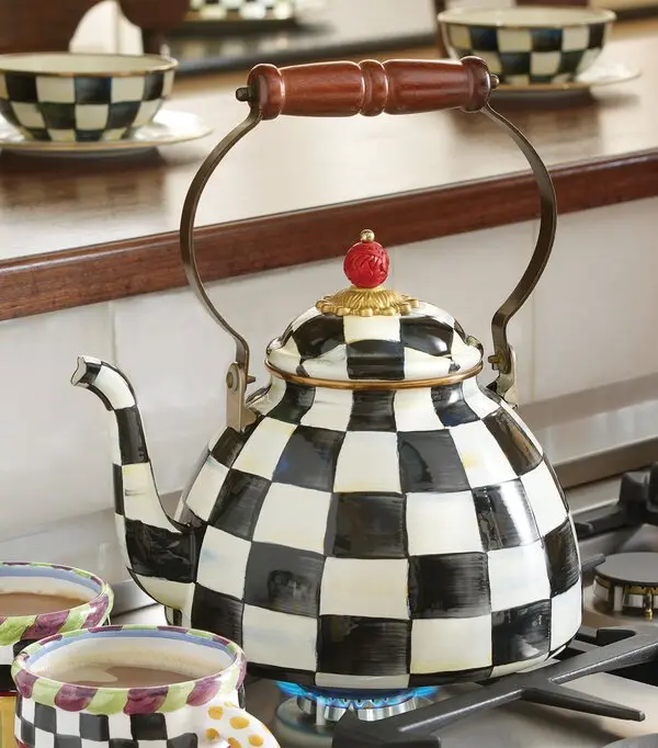 MACKENZIE-CHILDS 3 Quart Tea Kettle