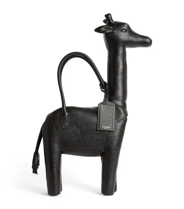 Thom Browne Leather Giraffe Top-handle Bag
