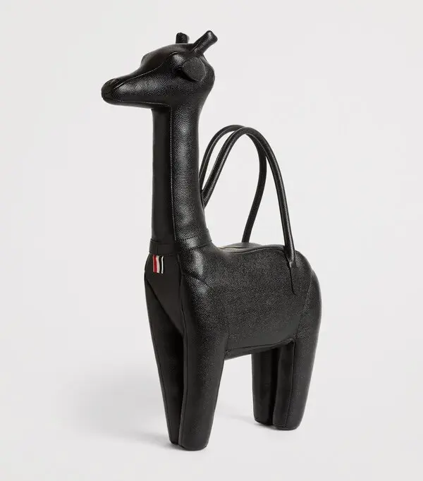 Thom Browne Leather Giraffe Top-handle Bag