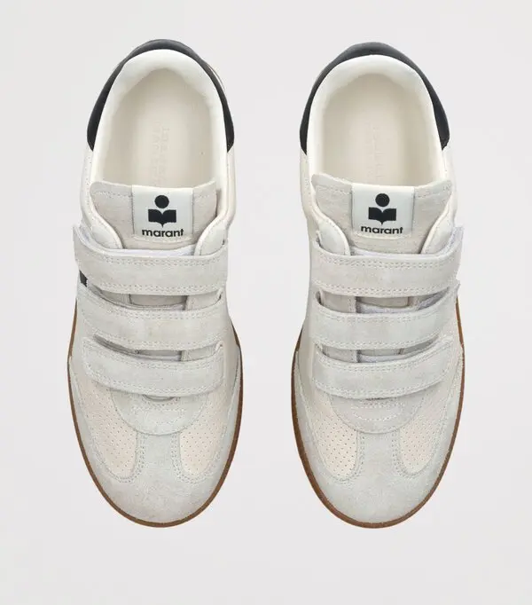 Isabel Marant Étoile Leather Beth Logo Sneakers - White