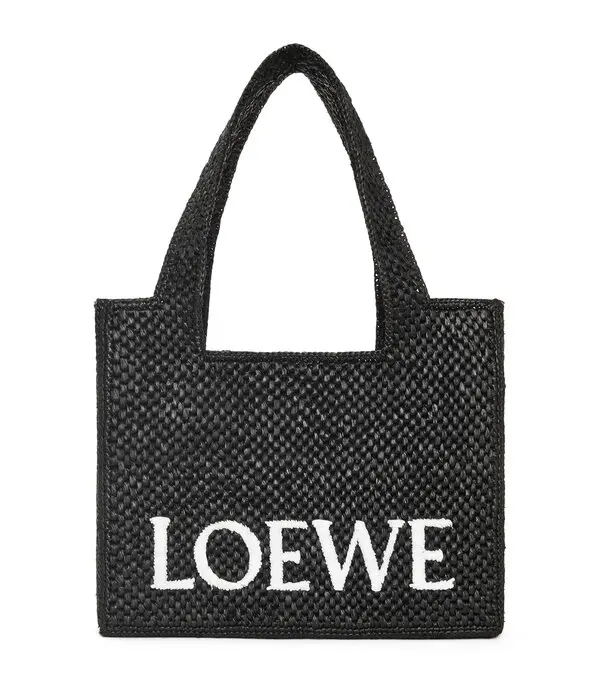 Loewe X Paula's Ibiza Medium Font Tote Bag - Black