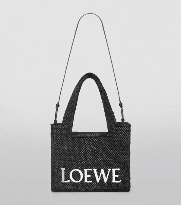 Loewe X Paula's Ibiza Medium Font Tote Bag - Black