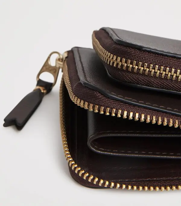 Comme Des Garçons Small Leather Outside Pocket Wallet