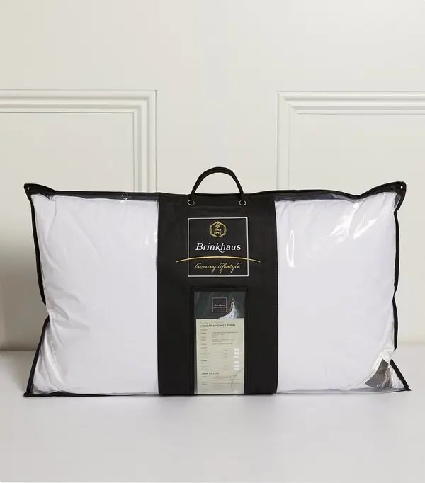 BRINKHAUS Hungarian Goose Down Firm Pillow - White