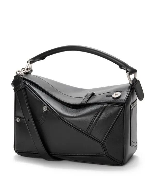 Loewe Small Puzzle Panta Top-handle Bag - Black