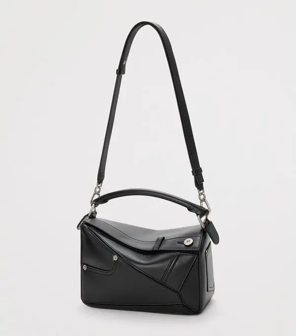 Loewe Small Puzzle Panta Top-handle Bag - Black