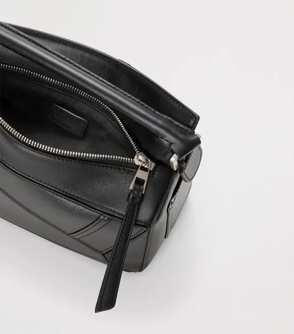 Loewe Small Puzzle Panta Top-handle Bag - Black