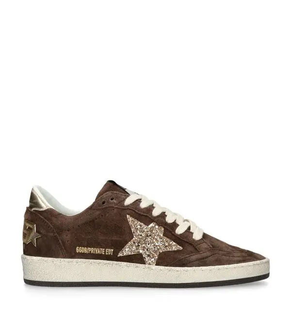 GOLDEN GOOSE Suede Ball Star Sneakers - Brown