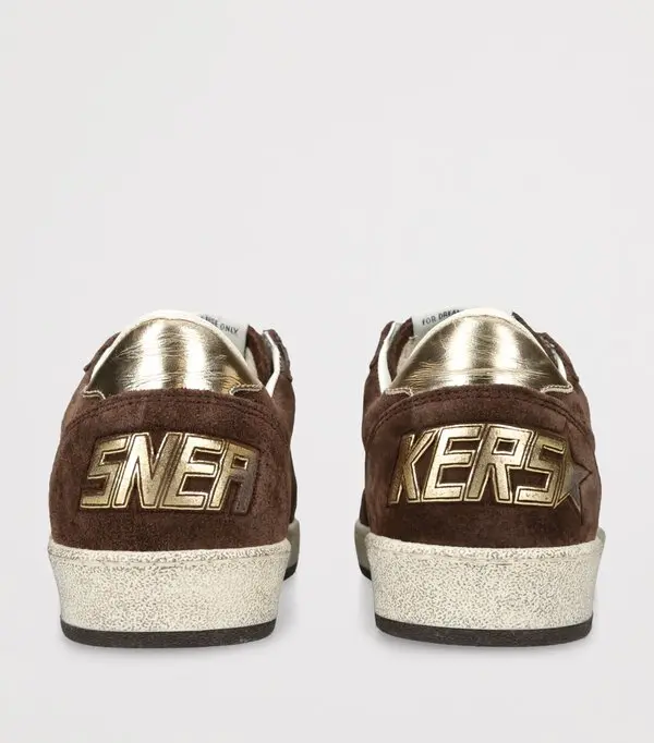 GOLDEN GOOSE Suede Ball Star Sneakers - Brown