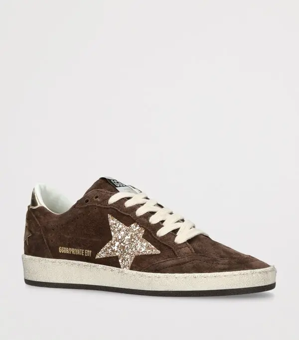 GOLDEN GOOSE Suede Ball Star Sneakers - Brown