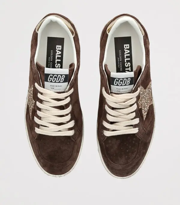 GOLDEN GOOSE Suede Ball Star Sneakers - Brown