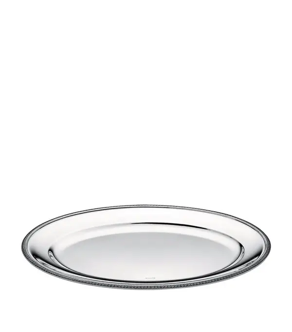 Christofle Plated Malmaison Oval Platter - Silver