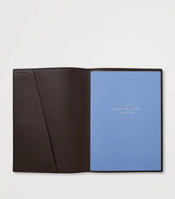 Smythson Calfskin Ludlow Evergreen Refillable Notebook