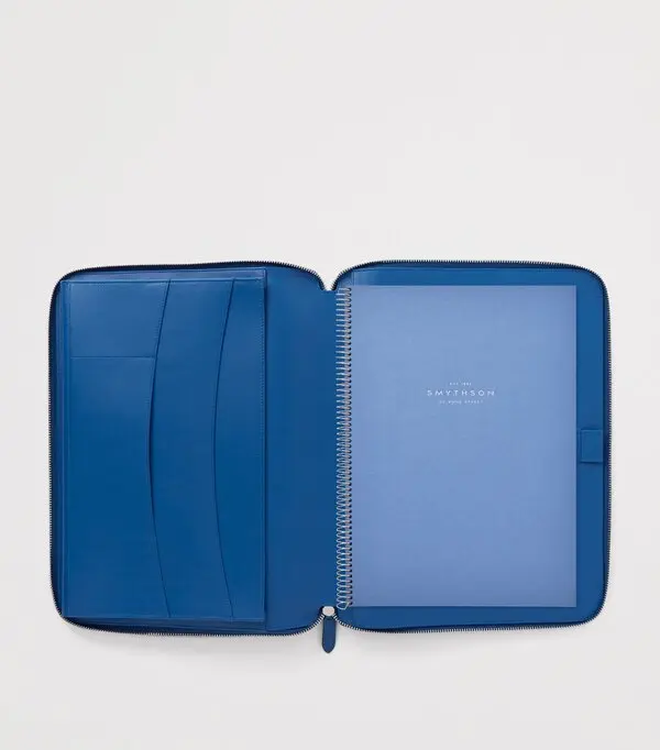 Smythson Calfskin Panama A4 Folder And Notebook Set
